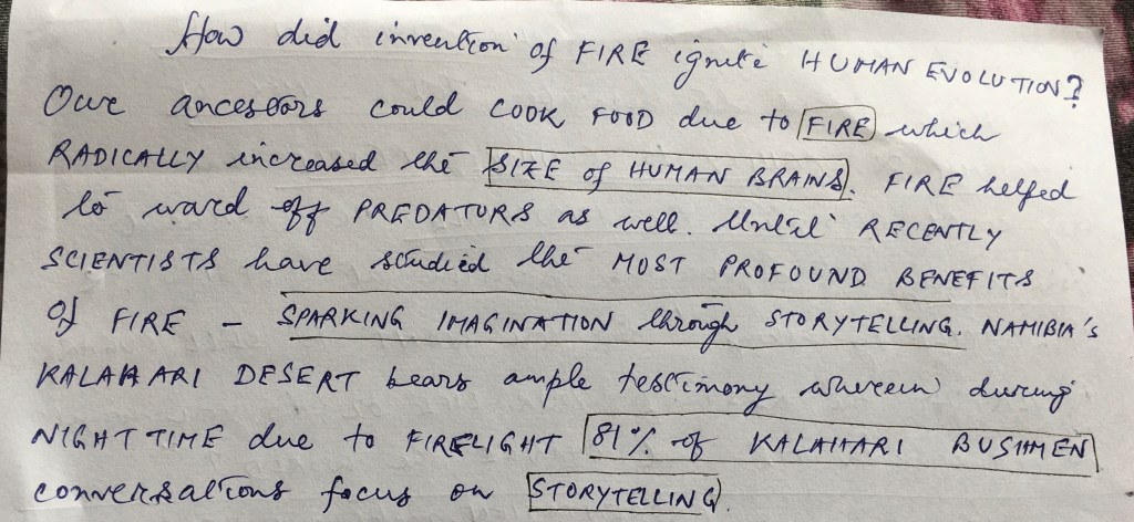 How did INVENTION of FIRE trigger HUMAN EVOLUTION?