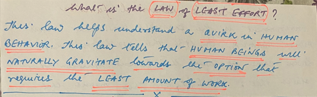 What is the LAW of LEAST EFFORT? - Pile On Motivation