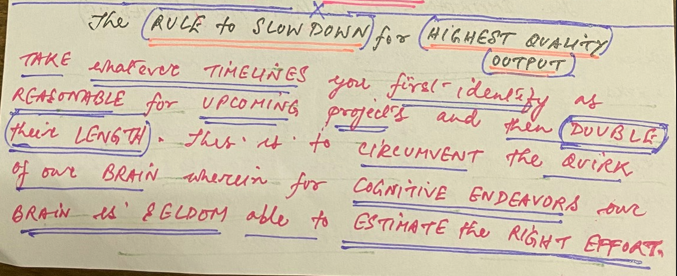 SLOW DOWN for HIGH QUALITY OUTPUT. Why? - Pile On Motivation